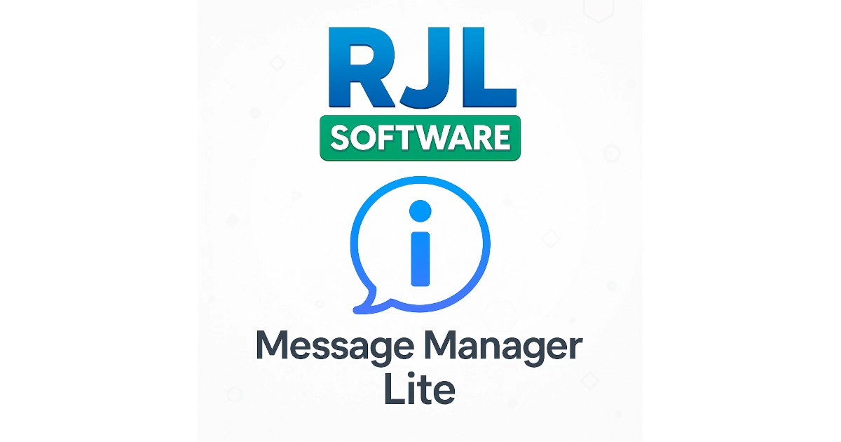 Message Manager Lite - Free Windows Message Box Utility